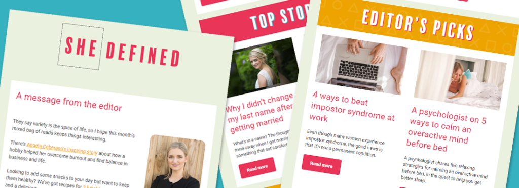 Sign up to SHE DEFINED monthly - SHE DEFINED